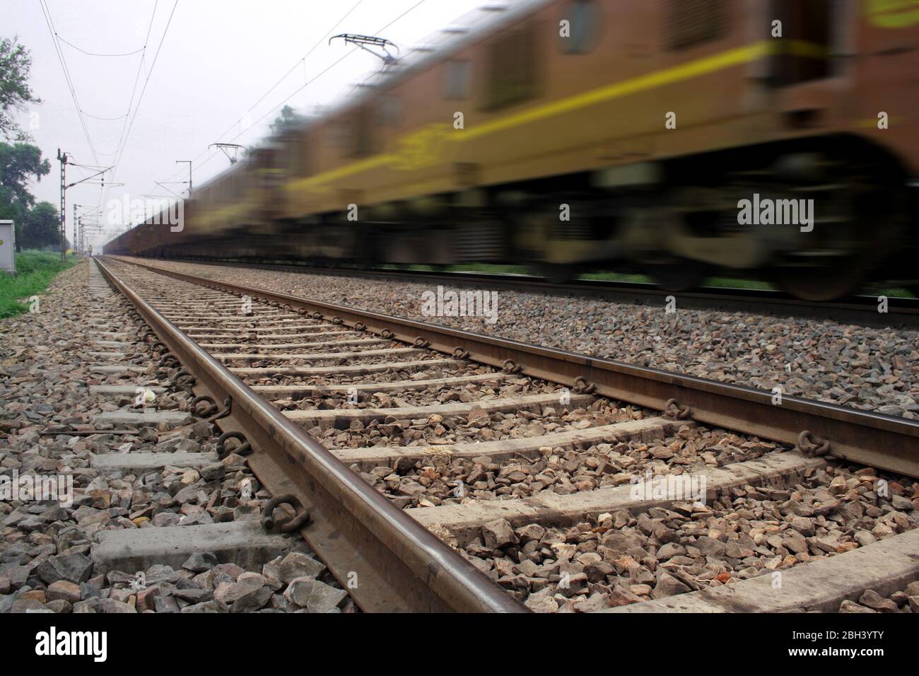 Indian freight train hi-res stock photography and images - Alamy