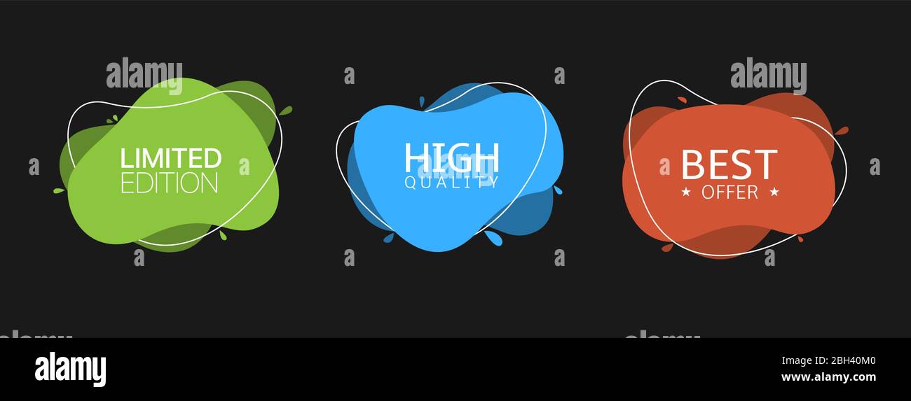 Liquid color banner set Stock Vector Image & Art - Alamy