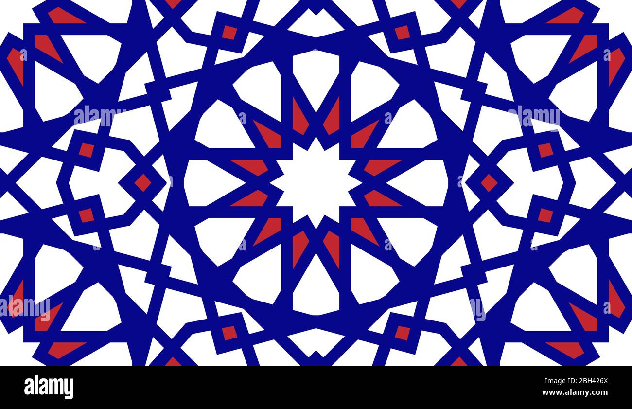 Moroccan arabic grid vector seamless pattern. Arabesque colorfull ...