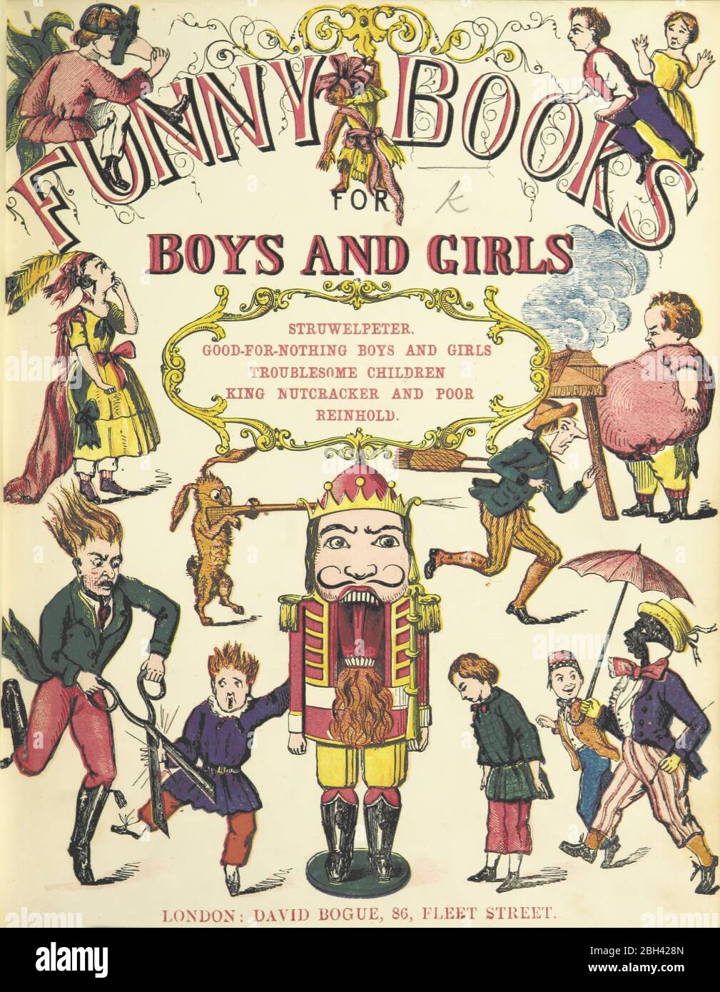 Victorian book cover page Stock Photo - Alamy