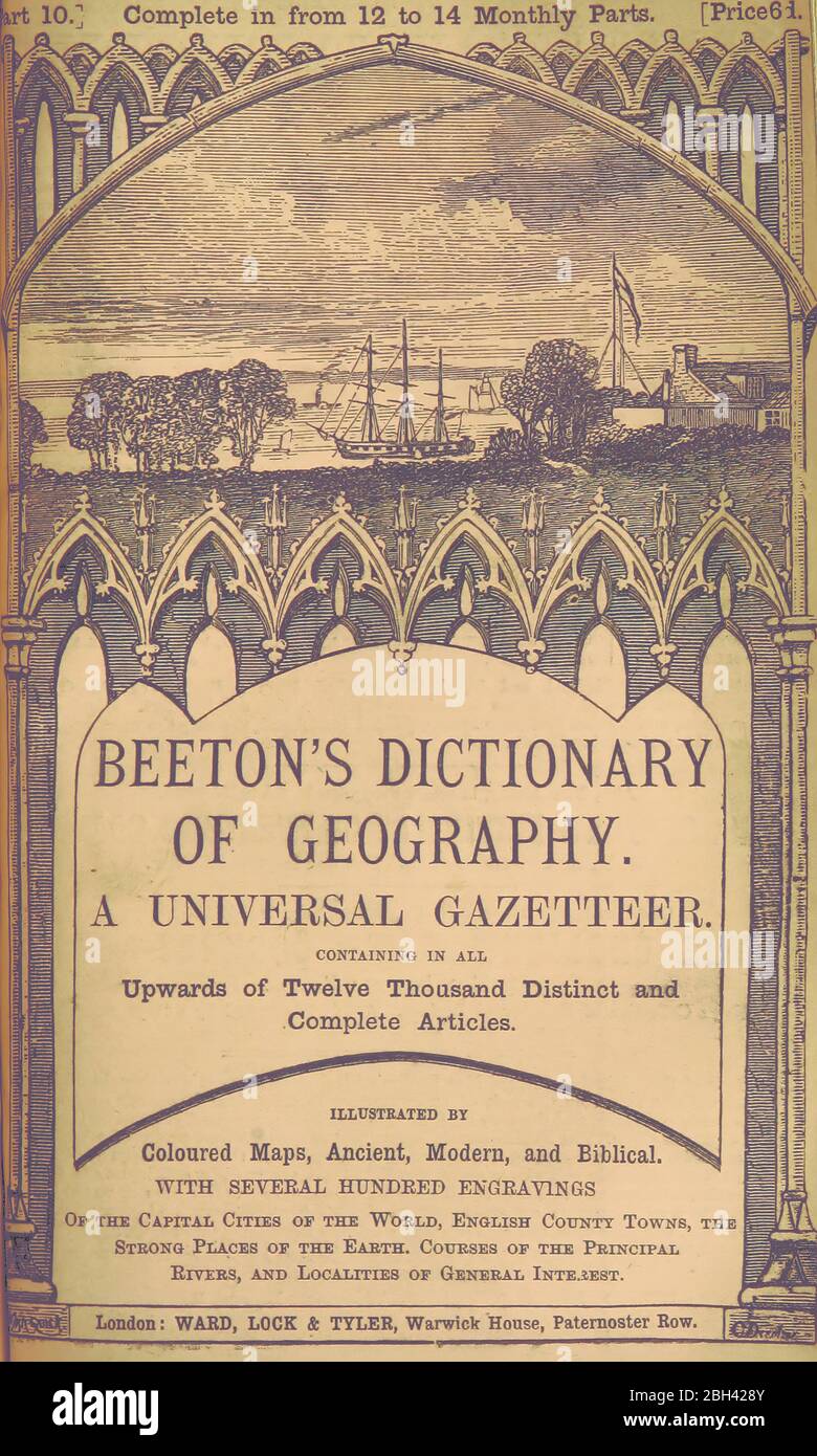 Victorian book cover page Stock Photo - Alamy