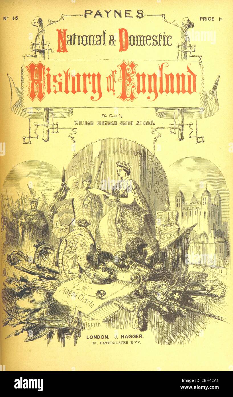 Victorian book cover page Stock Photo - Alamy