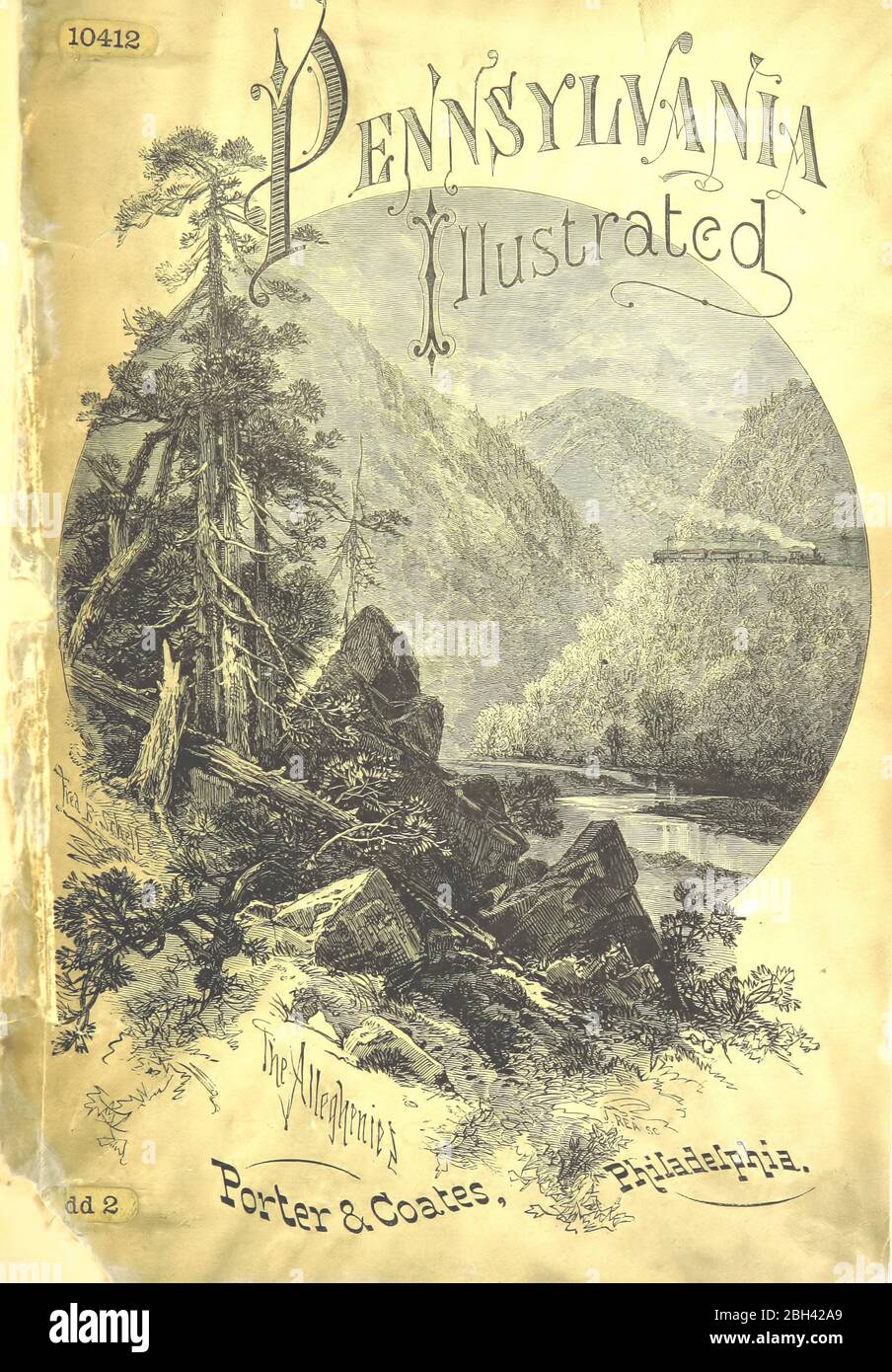 Victorian book cover page Stock Photo - Alamy