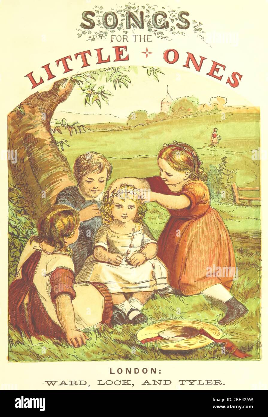 Victorian book cover page Stock Photo - Alamy