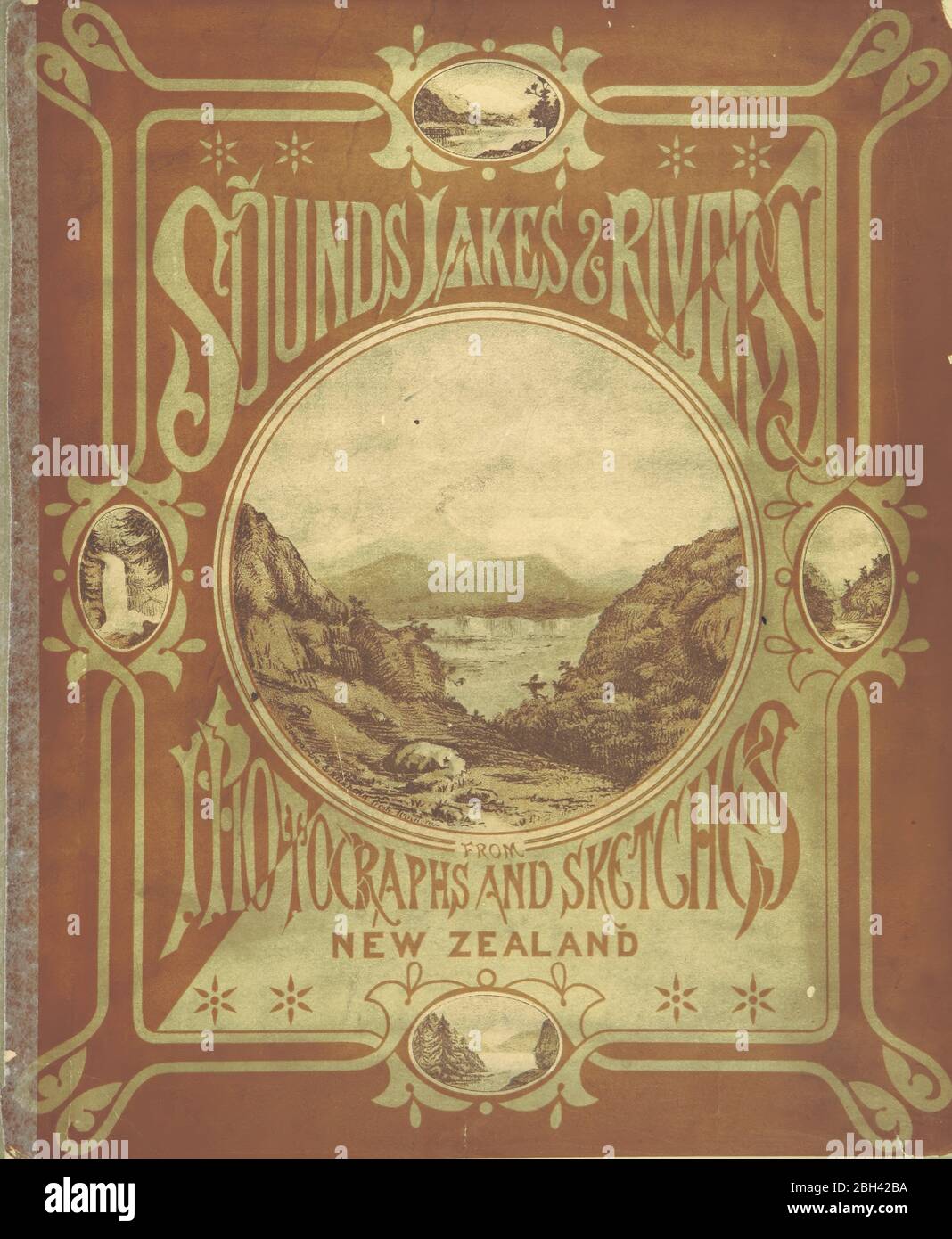 Victorian book cover page Stock Photo - Alamy