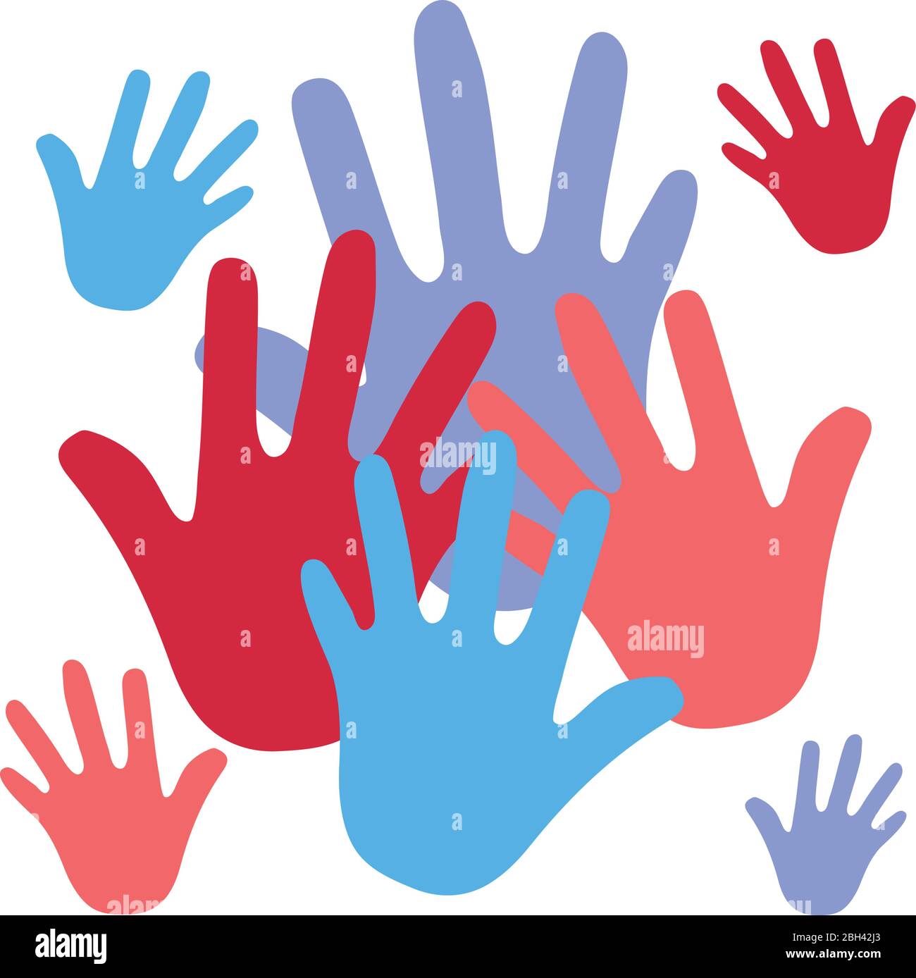 team unity strength and courage vector illustration design Stock Vector ...