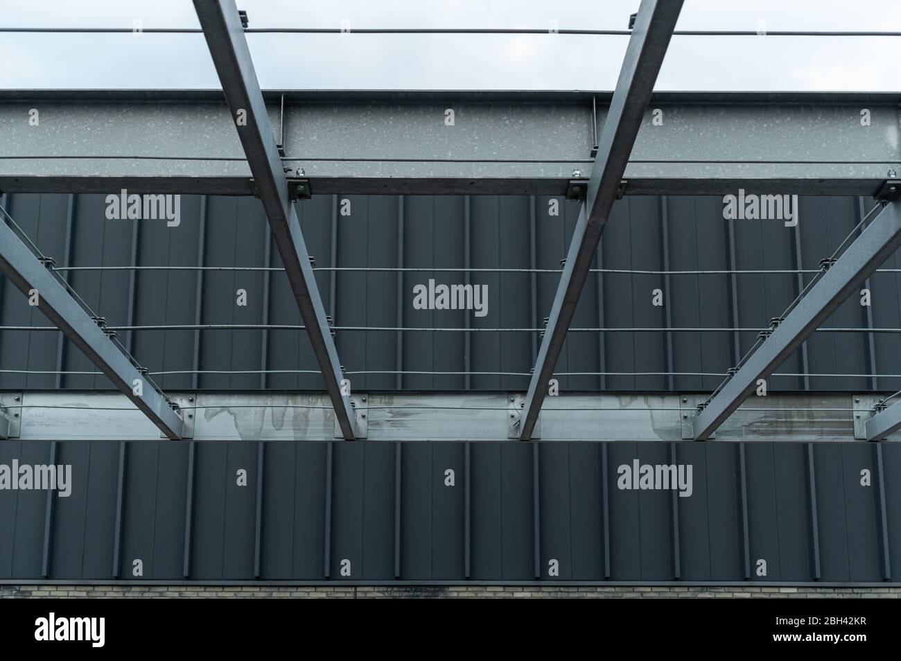 The metal structure is square. Repeating square shapes Stock Photo - Alamy