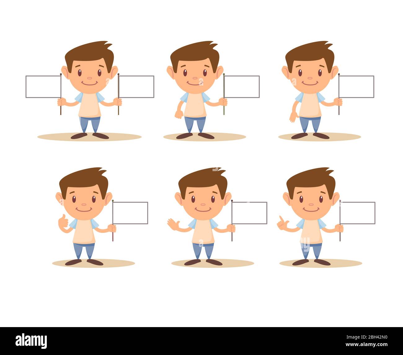 Cute boy cartoon man thumb hi-res stock photography and images - Alamy