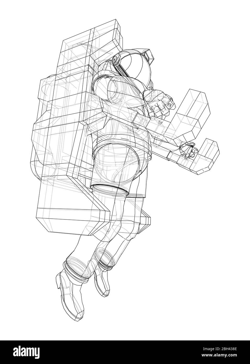 Astronaut concept. Vector rendering of 3d Stock Vector Image & Art - Alamy