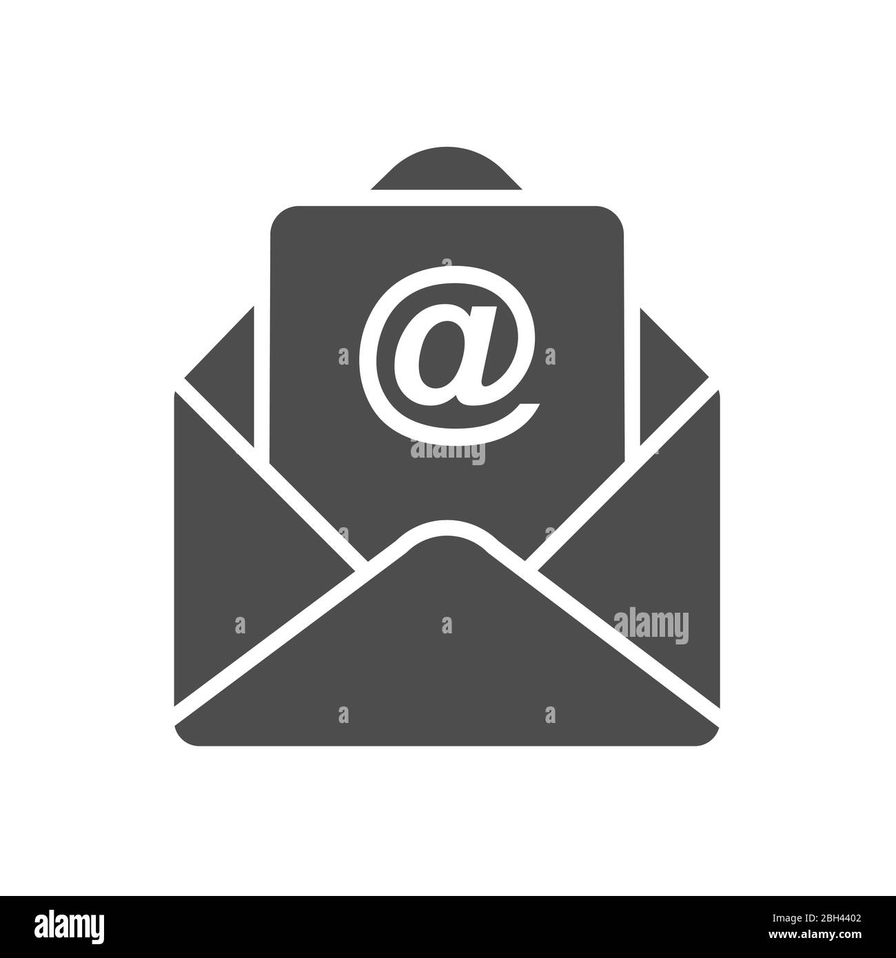 Simple vector mail icon. Stock design isolated on a white background ...