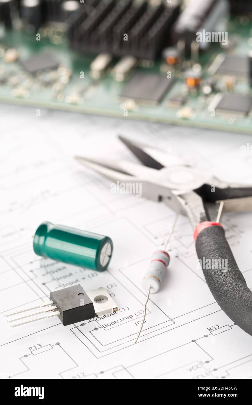 Transistor, resistor and capacitor electronic parts or components with ...