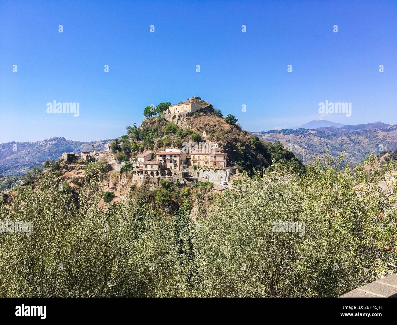 Beautiful landscape of Savoca, Sicily in Italy Stock Photo - Alamy