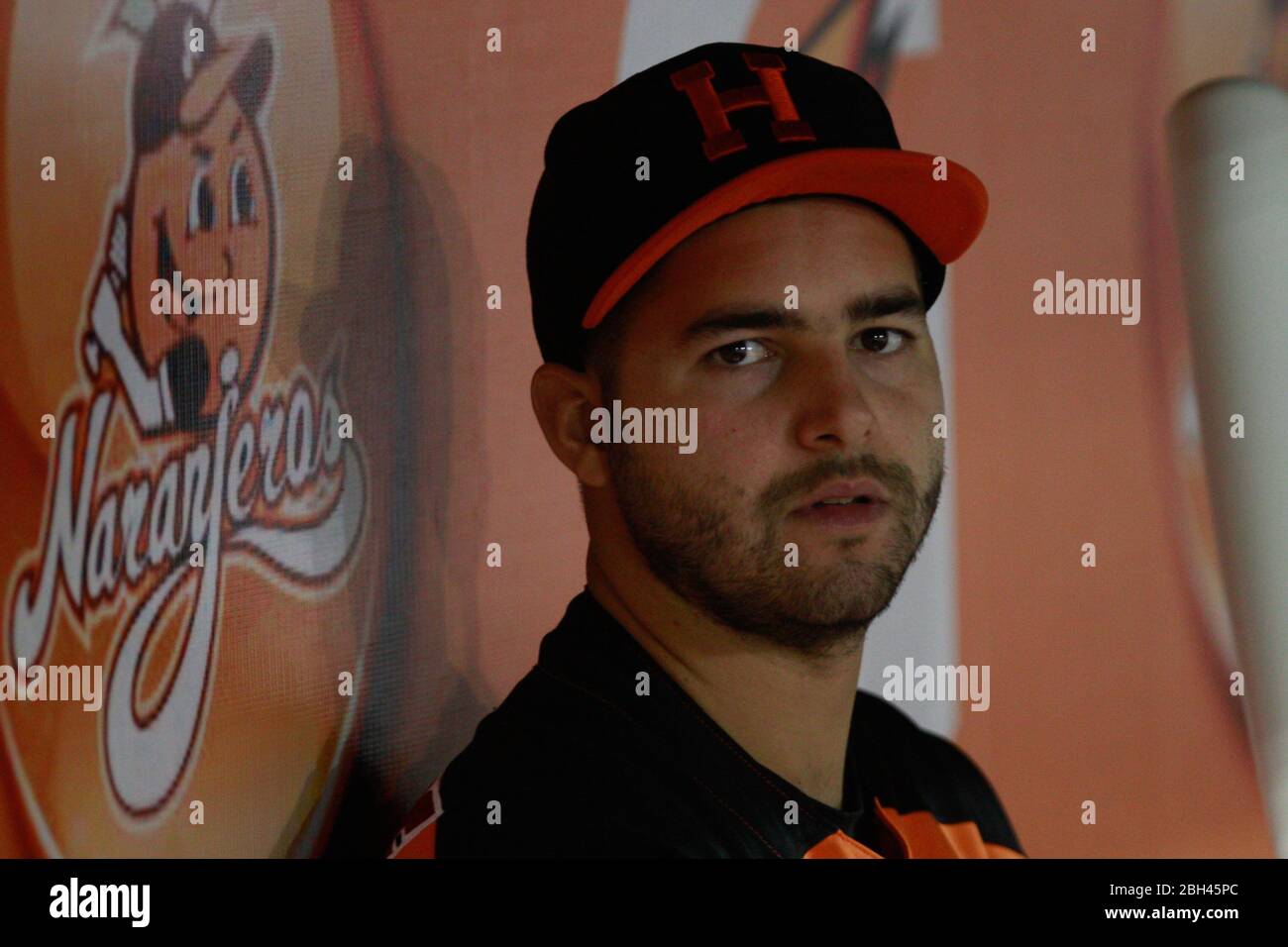 Hector Galvan, durante en encuentro entre Naranjeros vs Yaquis de Ciudad Obregon en Estadio ...