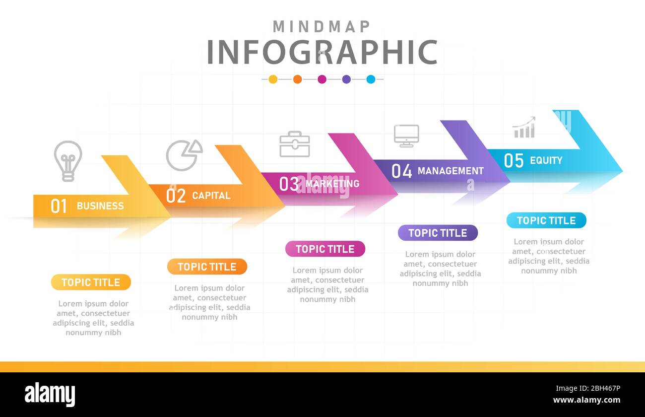 Mind map arrows Stock Vector Images - Alamy