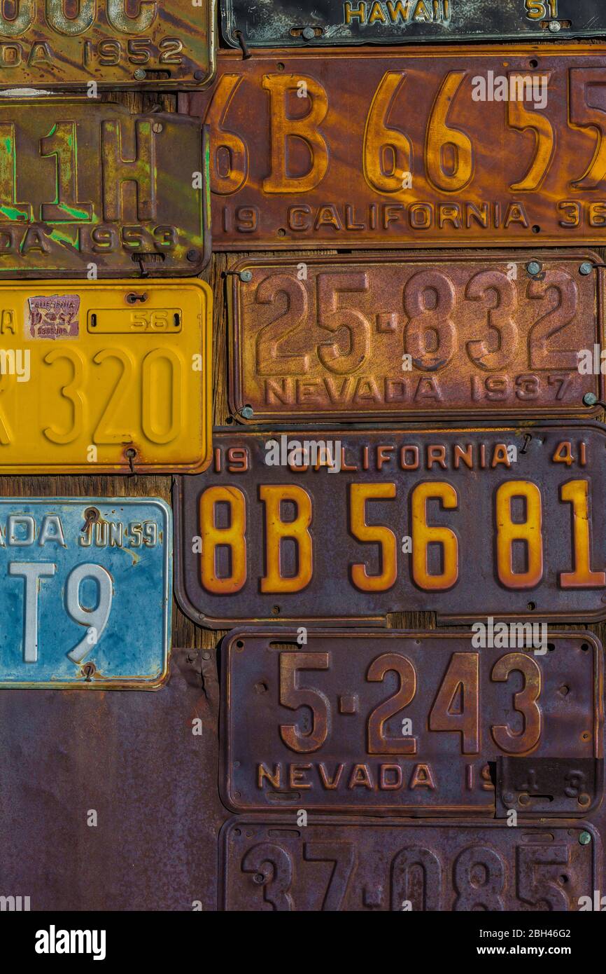 Historic license plates hi-res stock photography and images - Alamy