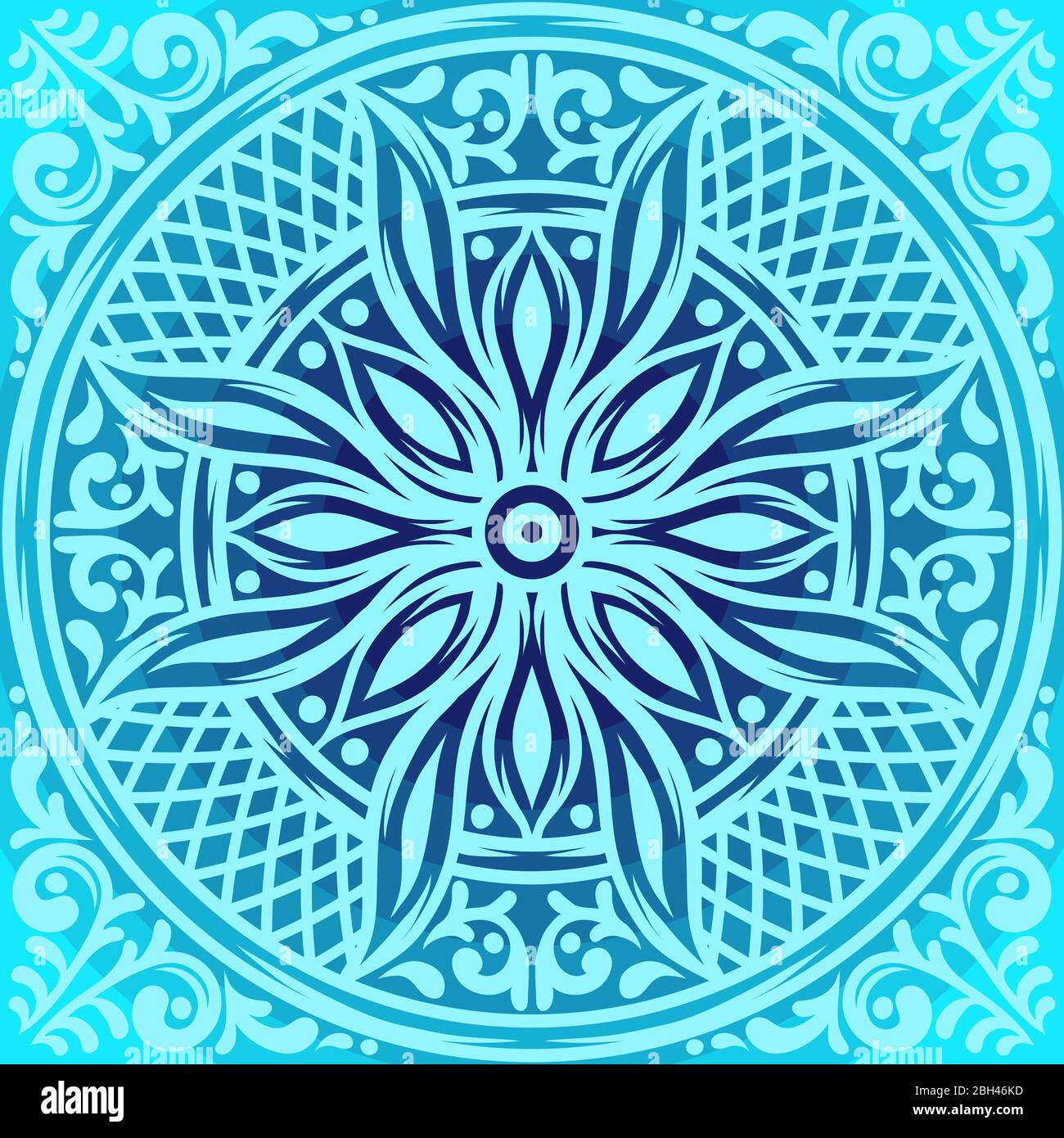 Italian ceramic tile pattern. Mediterranean porcelain pottery Stock ...