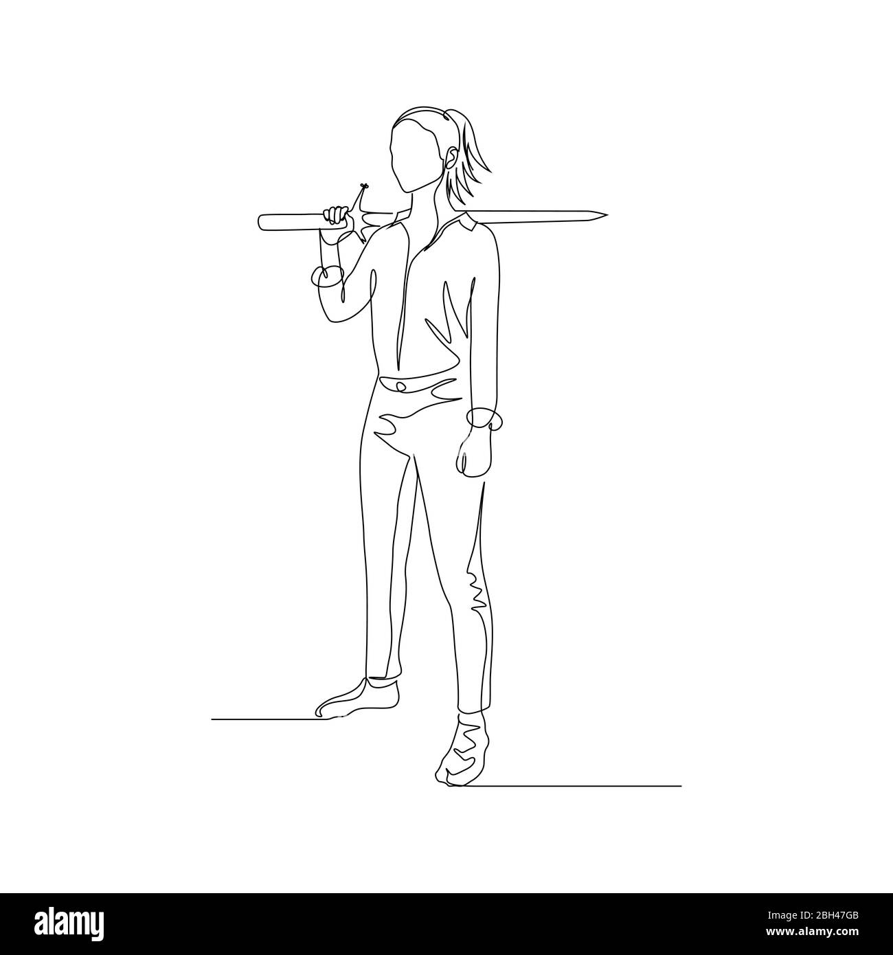 Over The Shoulder Pose Art