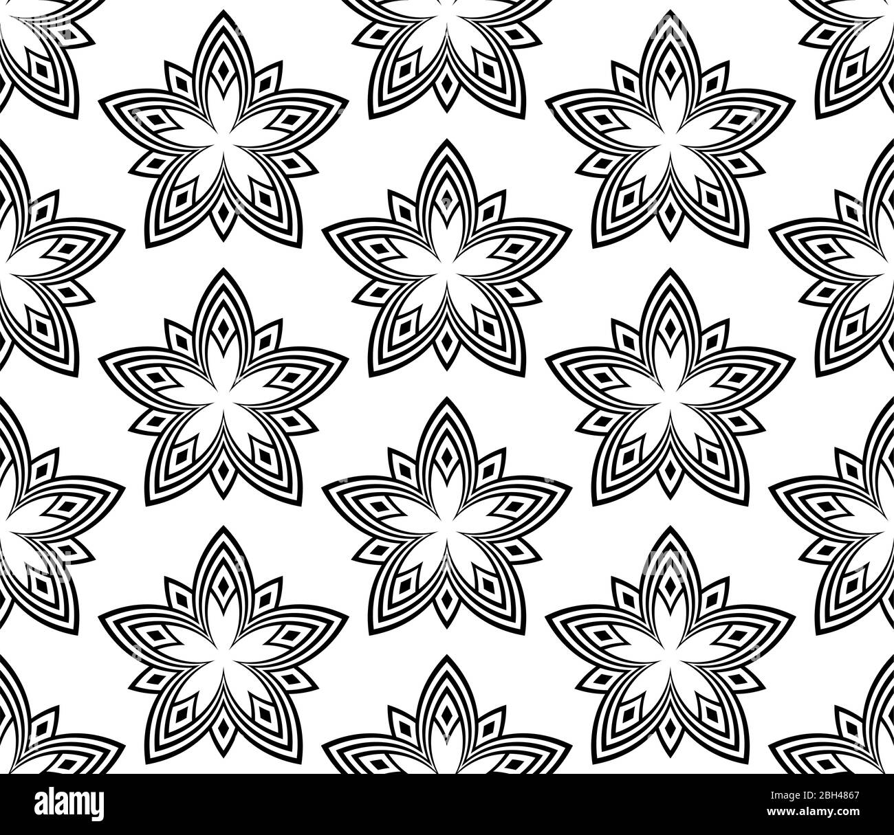 American symbol art linear flower sign pattern Stock Vector Image & Art ...