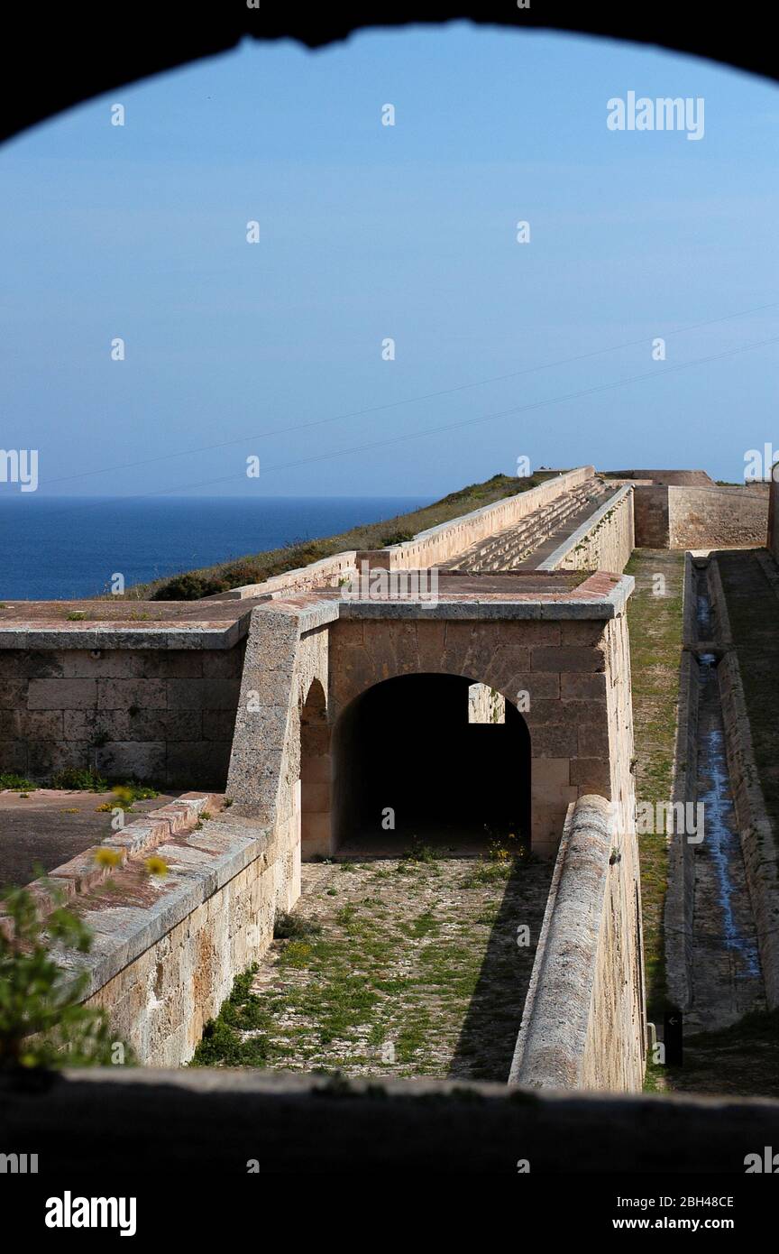 Fortaleza de Isabel II, La Mola, Menorca, Spain Stock Photo - Alamy