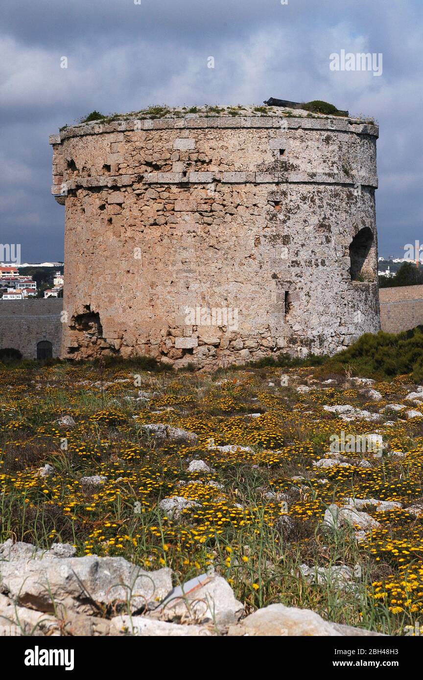 Fortaleza de Isabel II, La Mola, Menorca, Spain Stock Photo - Alamy