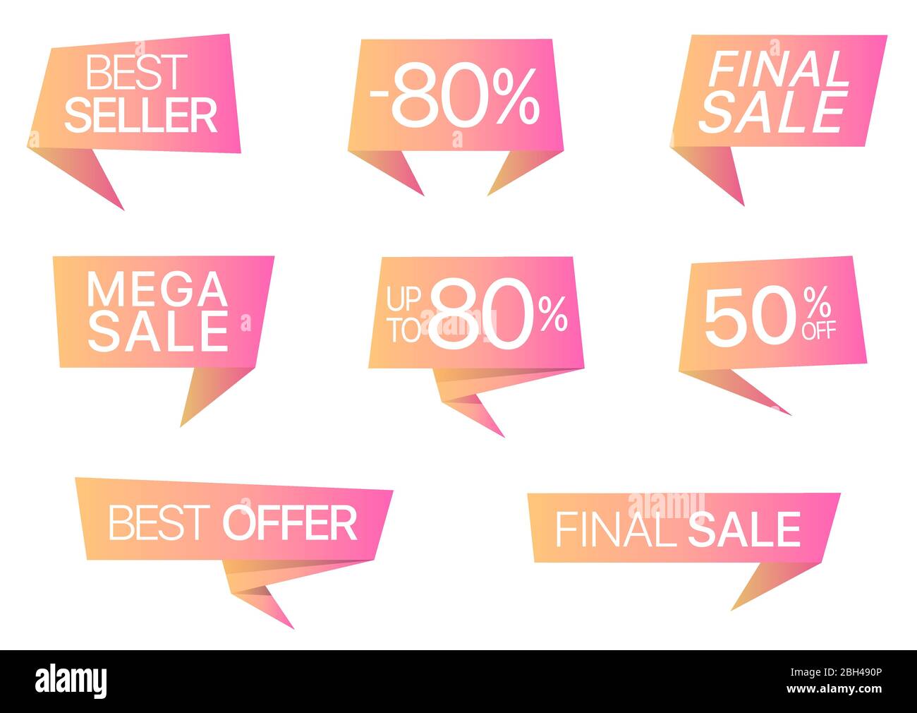 Colored sticker set Stock Vector Image & Art - Alamy