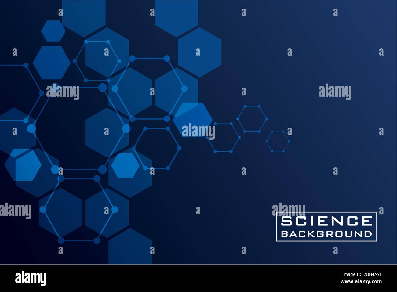 dark blue science background with lines structures Stock Vector Image ...