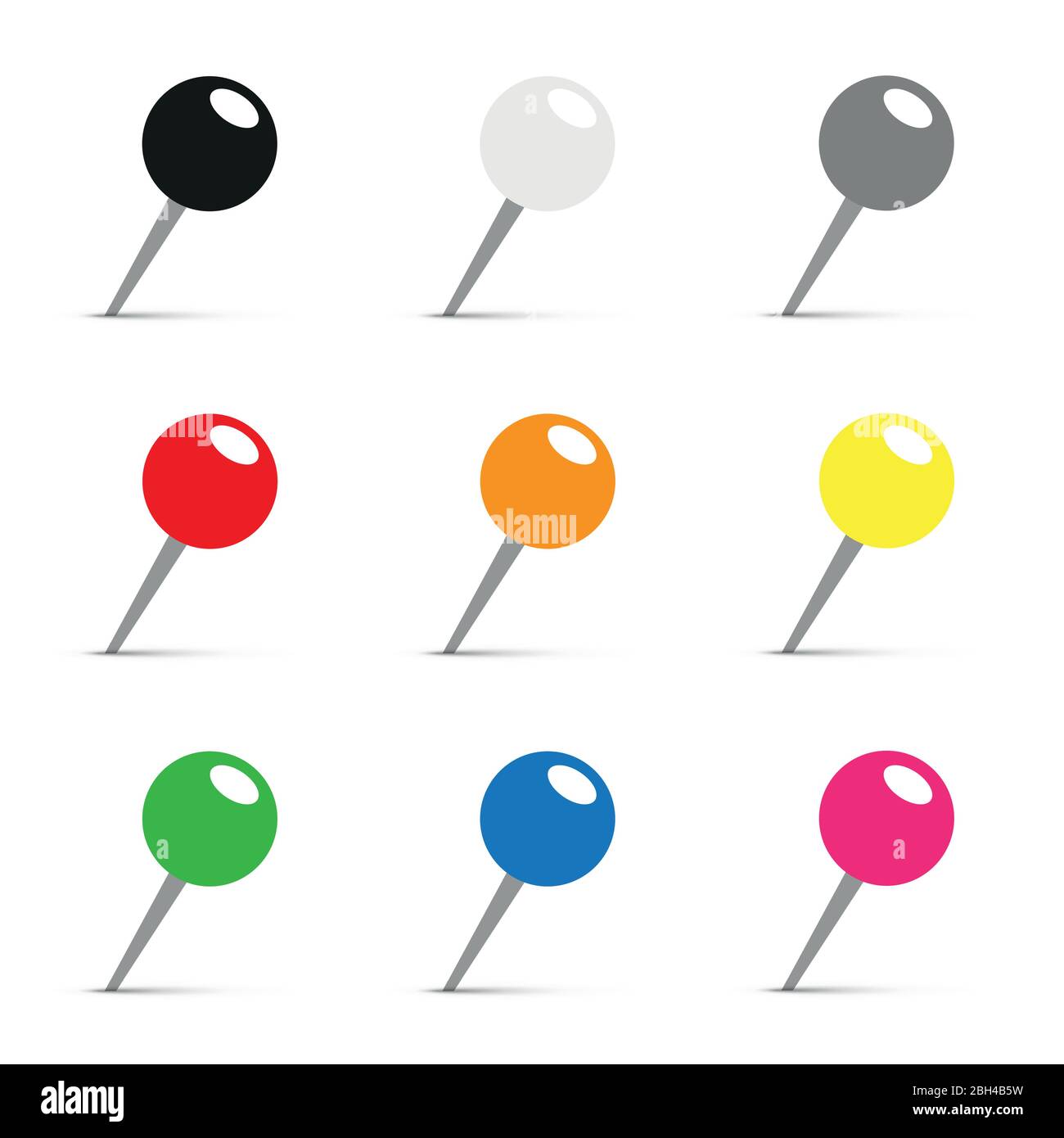 Push pin needle clip office attach hi-res stock photography and images ...