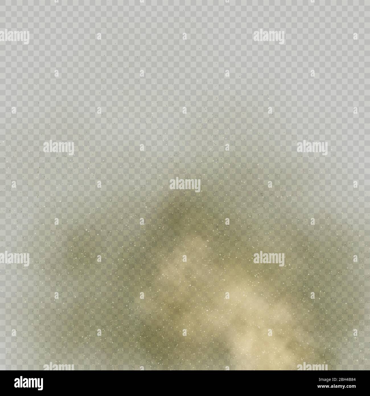 Effect beige dust or powder on transparent background. Dry soil ...