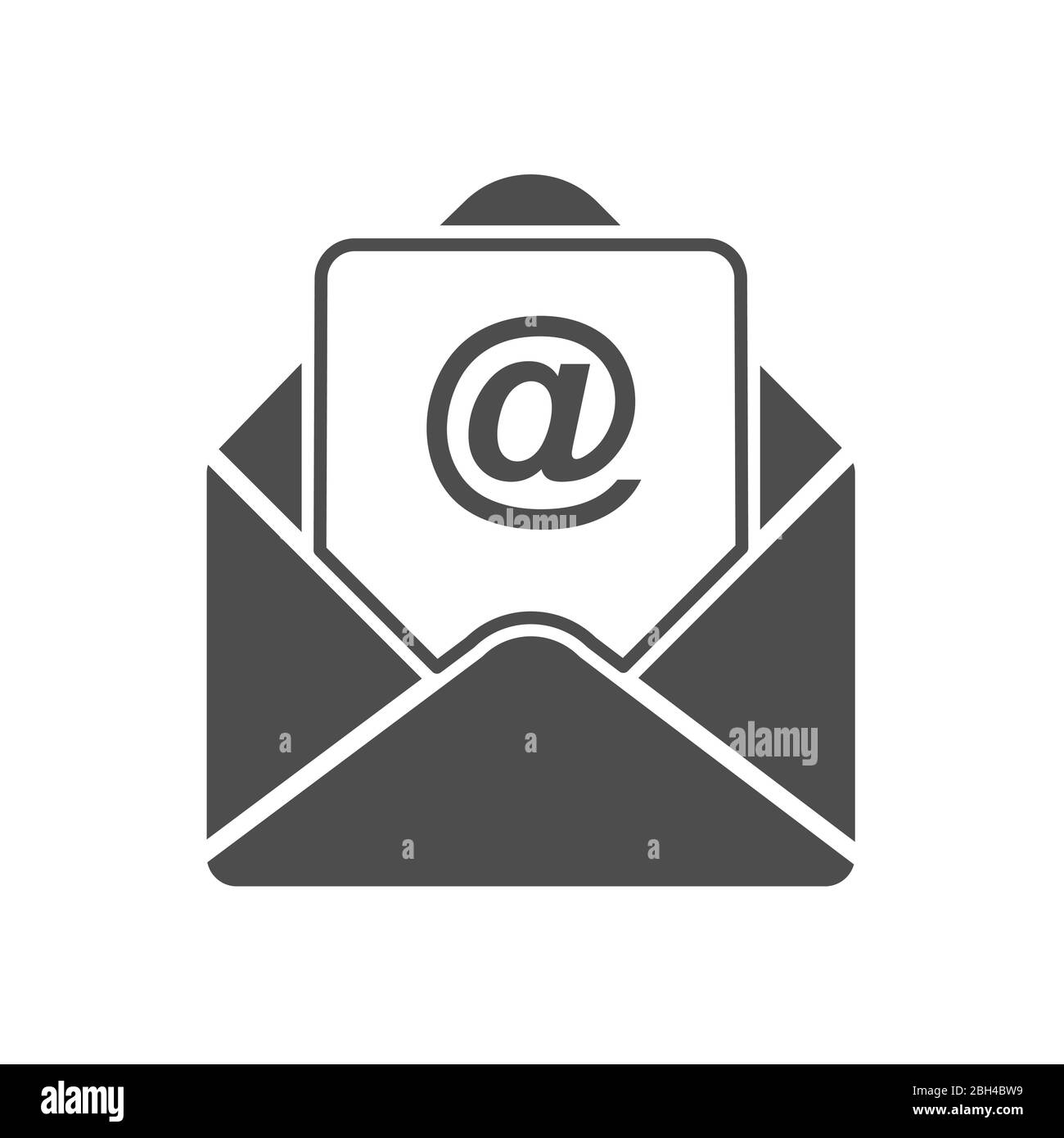 Simple vector mail icon. Stock design isolated on a white background ...