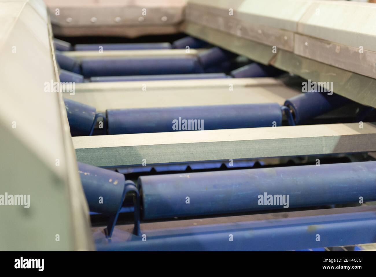 .Belt conveyor for sorting garbage. Conveyor belt for waste separation ...
