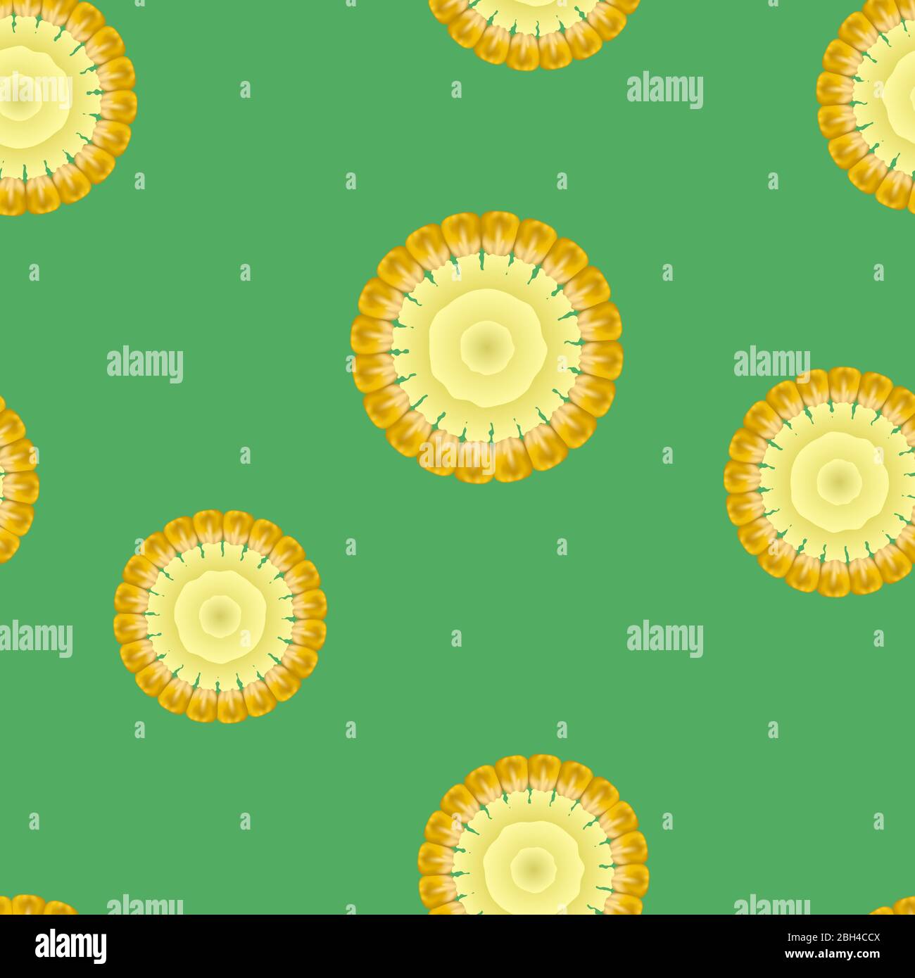 Organic Yellow Corn Pattern. Natural Gold Sweet Food Background. Golden ...