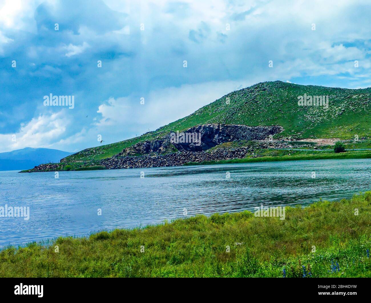 Mountain and lake landscape in Eastern Anatolia Turkey , western ...