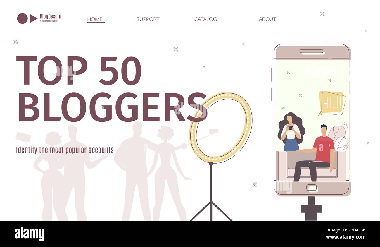 Successful vlogger Stock Vector Images - Alamy