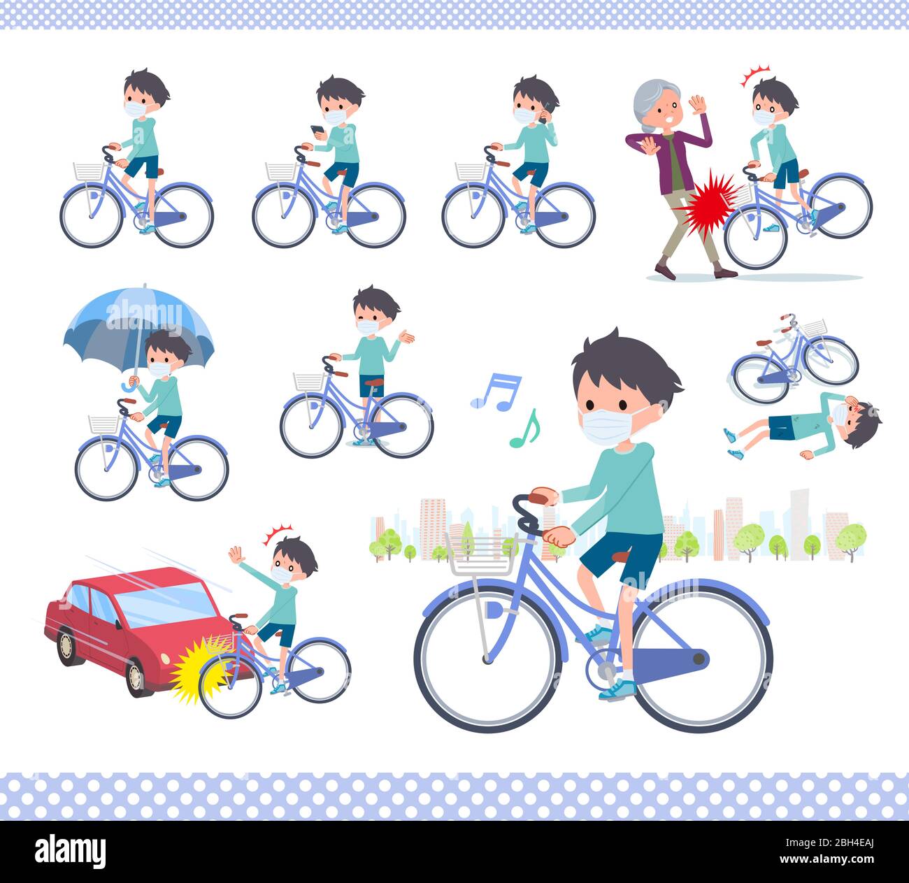 Cycling city mask Stock Vector Images - Alamy