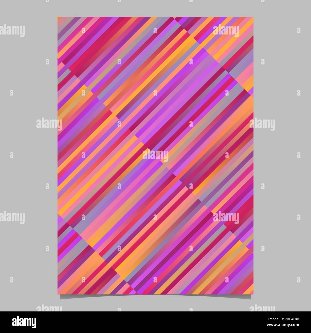 Modern geometrical colorful diagonal stripe flyer template background ...