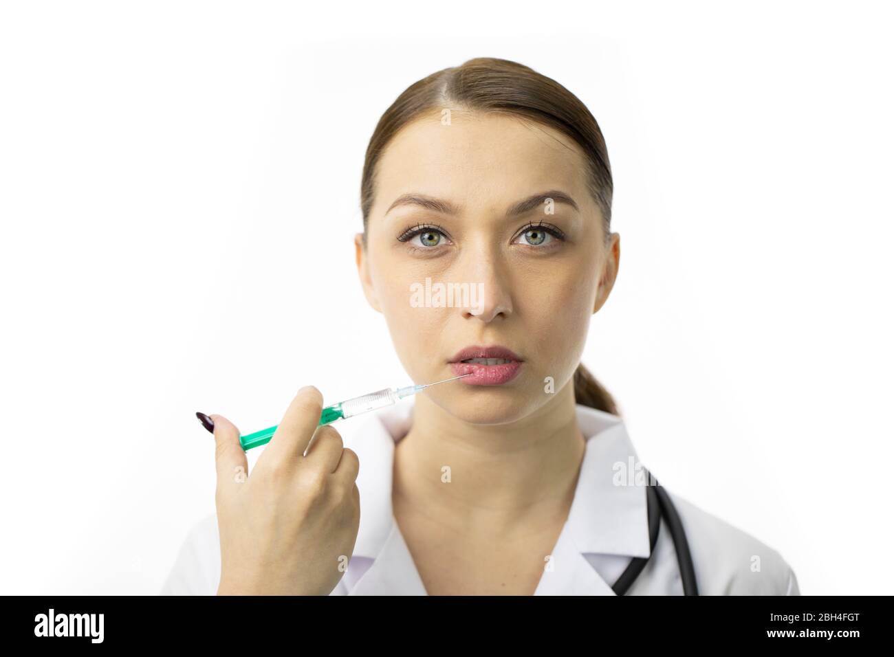 Botox injections in forehead hi-res stock photography and images - Alamy