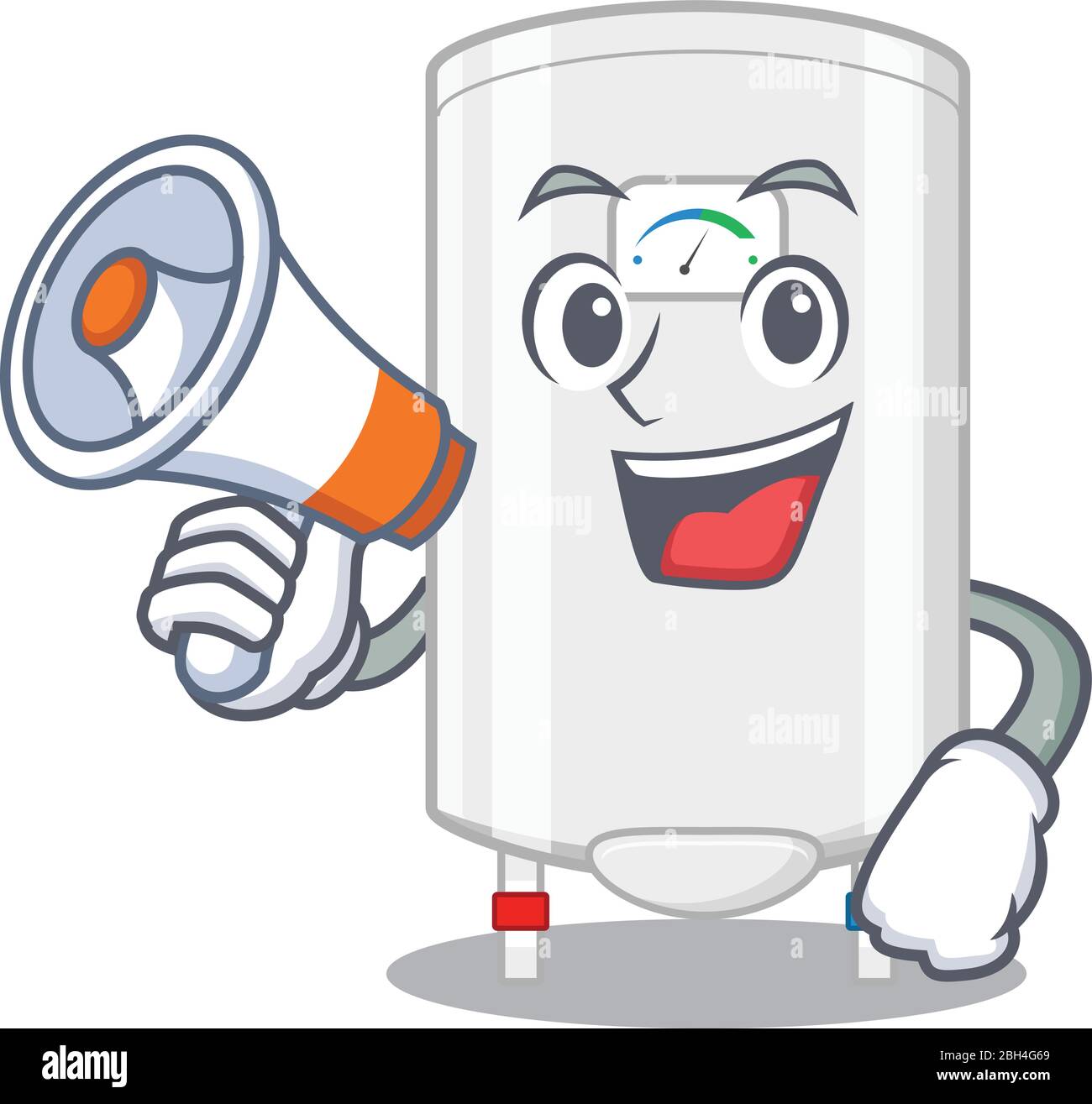 Pipes of a water tank Stock Vector Images - Alamy