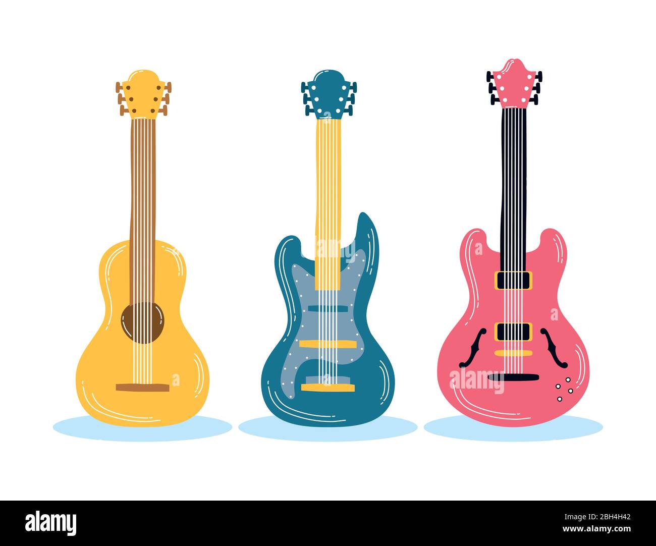 music fest poster with guitars instruments Stock Vector Image & Art - Alamy