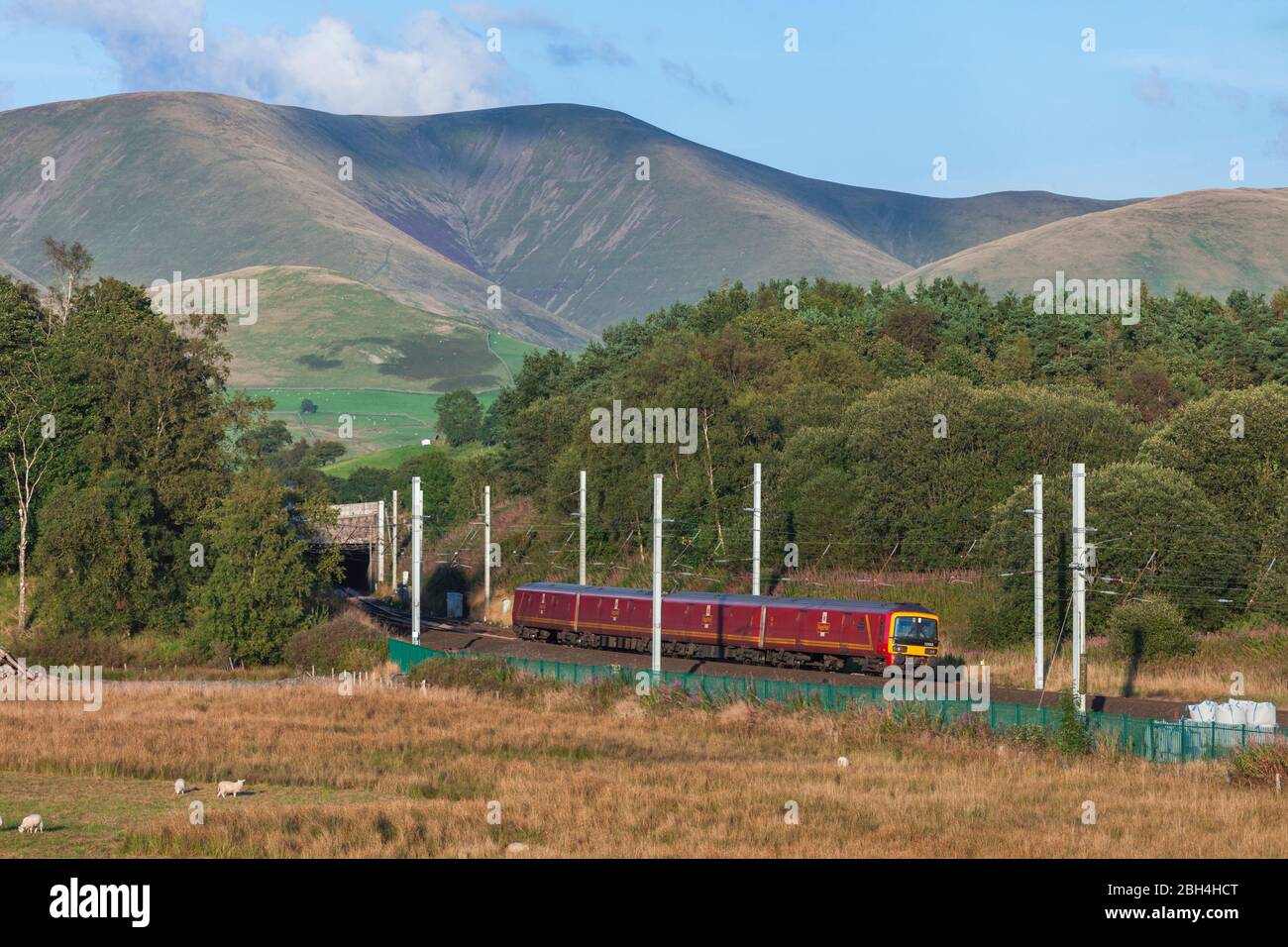 Royal Mail class 325 electric freight multiple unit 325002 operated by DB Cargo rail UK on the ...