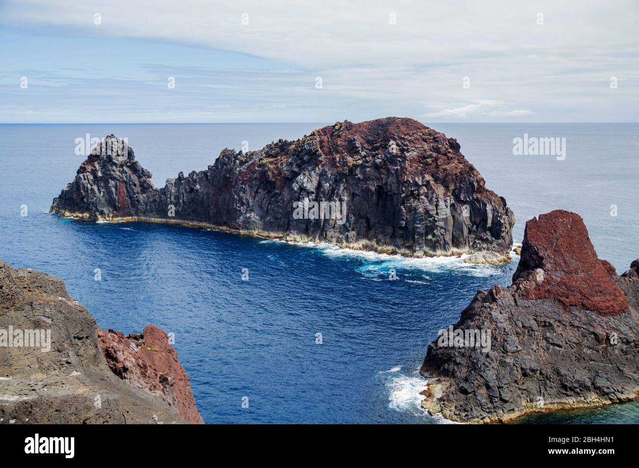Photo of island in rock with whale format, Graciosa, Azores, Portugal ...