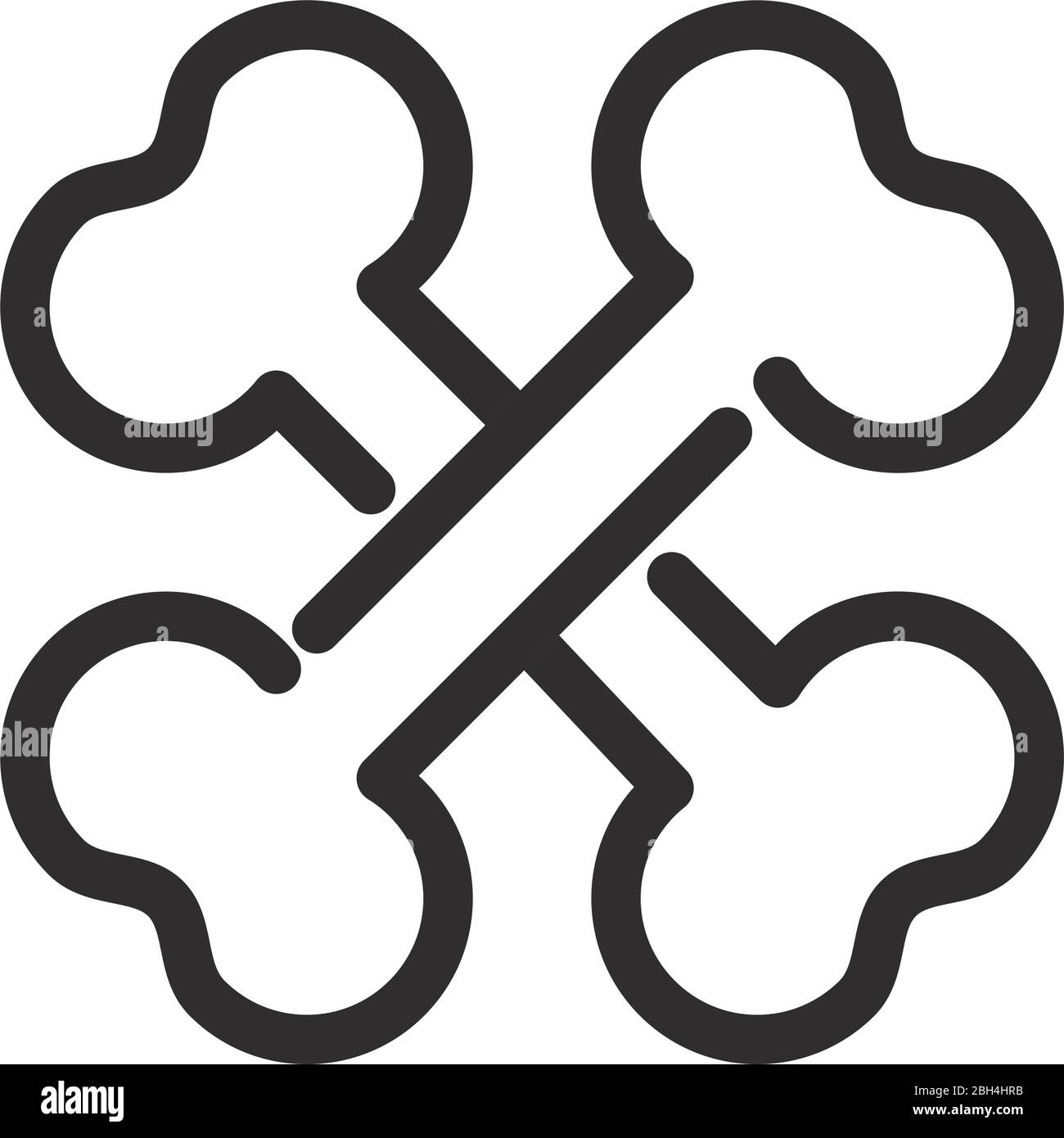 Crossed cross bones Black and White Stock Photos & Images - Alamy