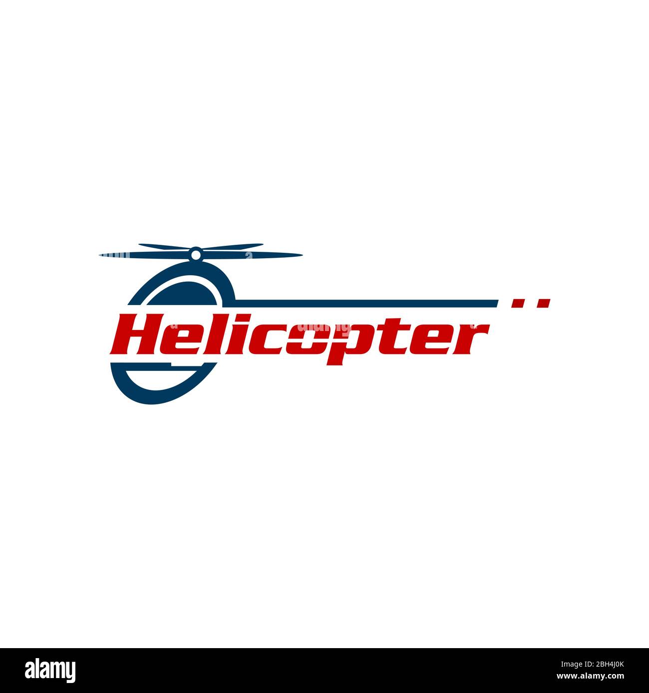 Abstract image of helicopter. Isolated with white background modern ...