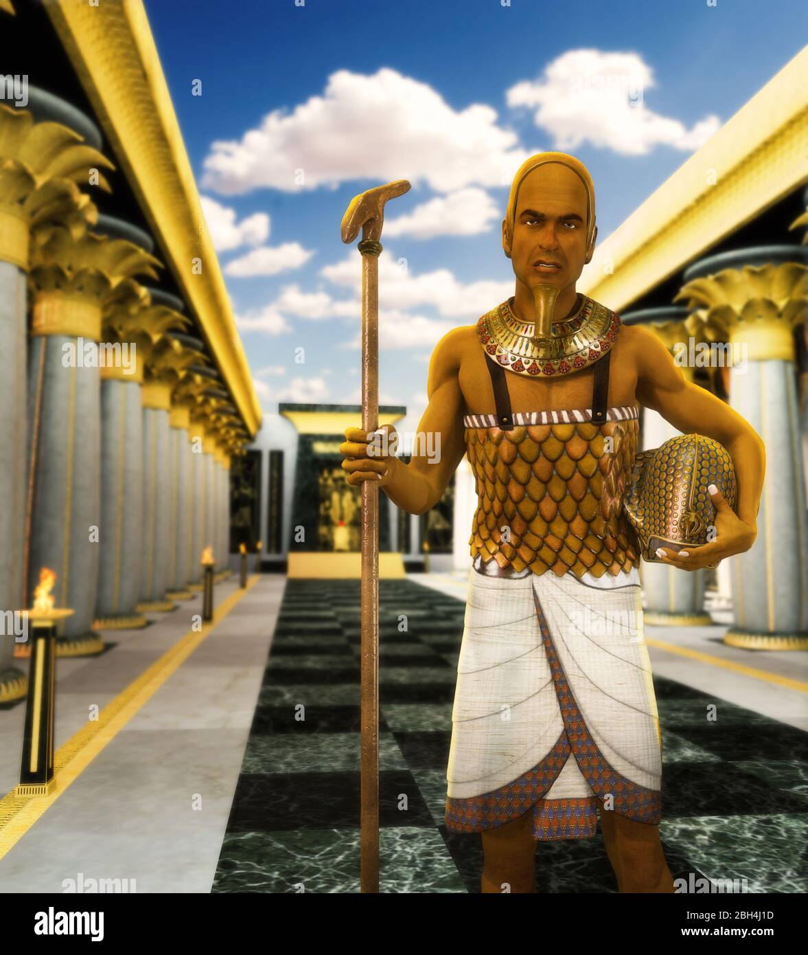 Blue crown pharaoh hi-res stock photography and images - Alamy