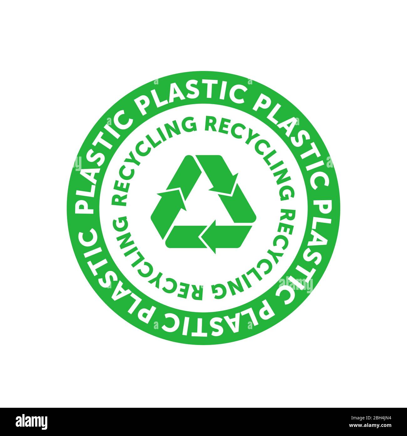 Plastic packaging with mobius logo Stock Vector Images - Alamy