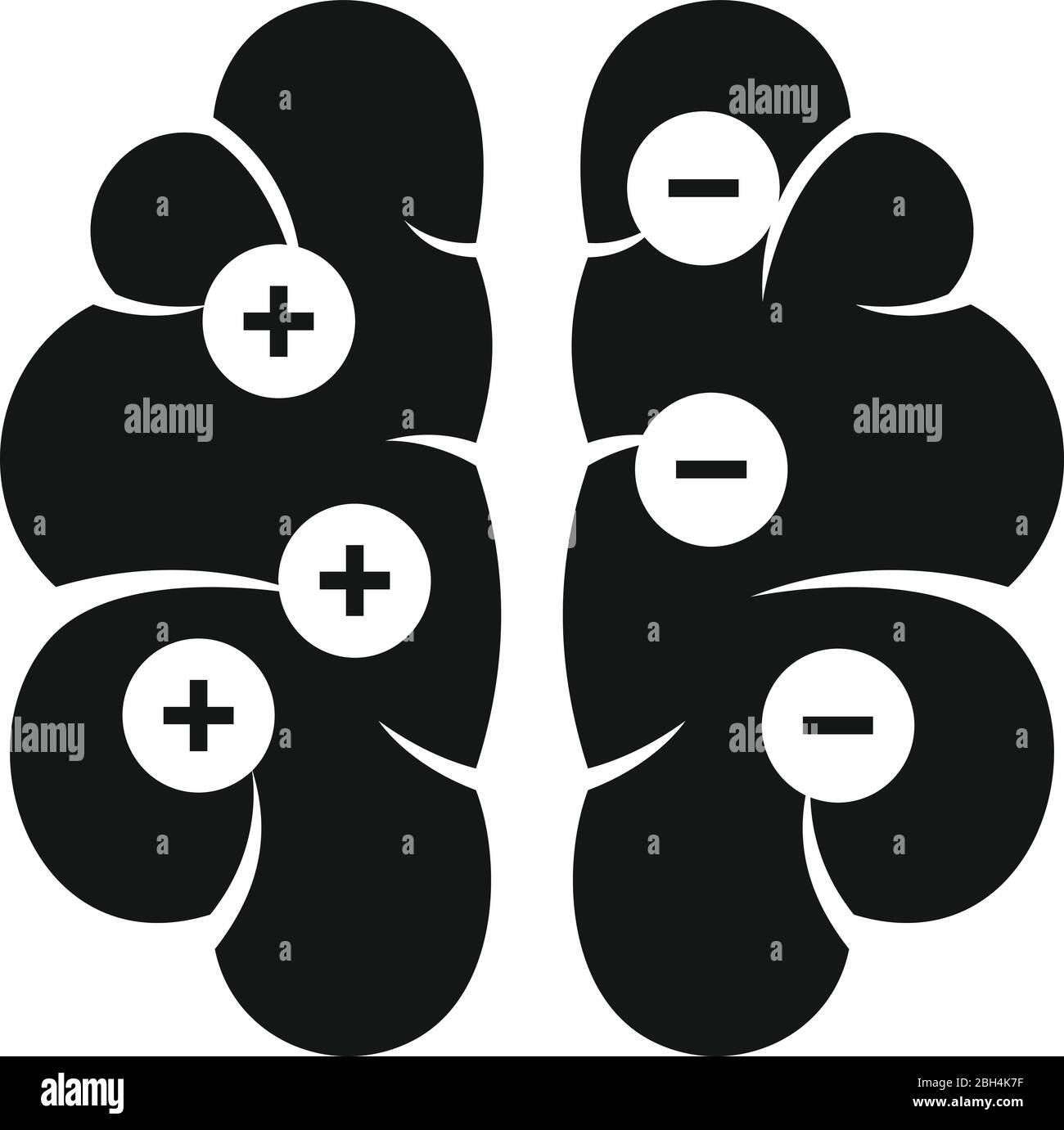 Therapy bipolar disorder icon. Simple illustration of therapy bipolar ...
