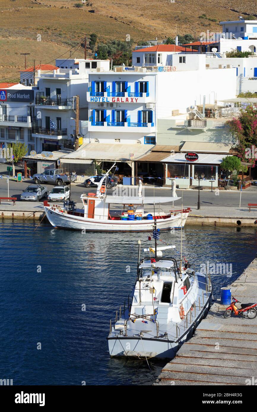 Port of Gavrio,Andros Island,Greece,Europe Stock Photo - Alamy