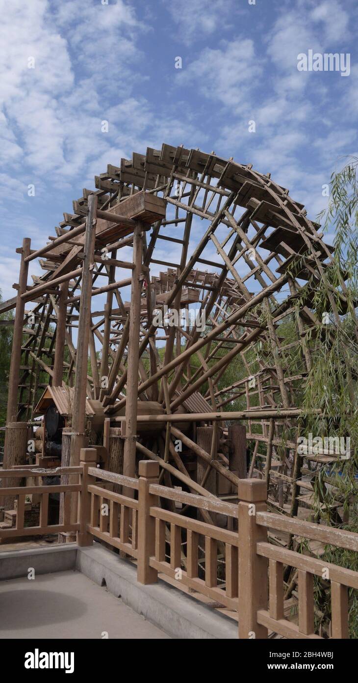 clean recycle energy from the wind mill famrs or water turbines Stock ...