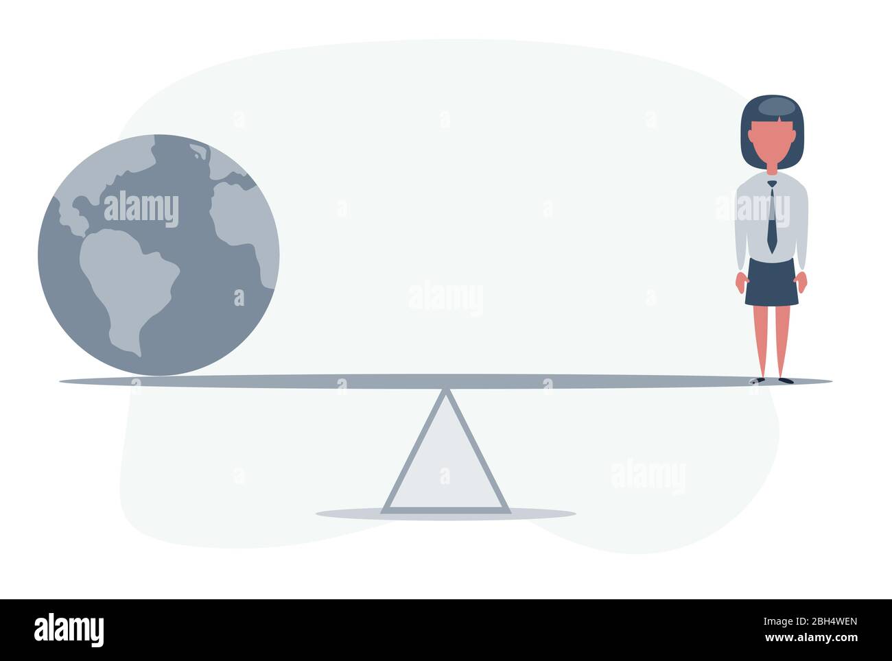 Balance of power and cartoon hi-res stock photography and images - Alamy