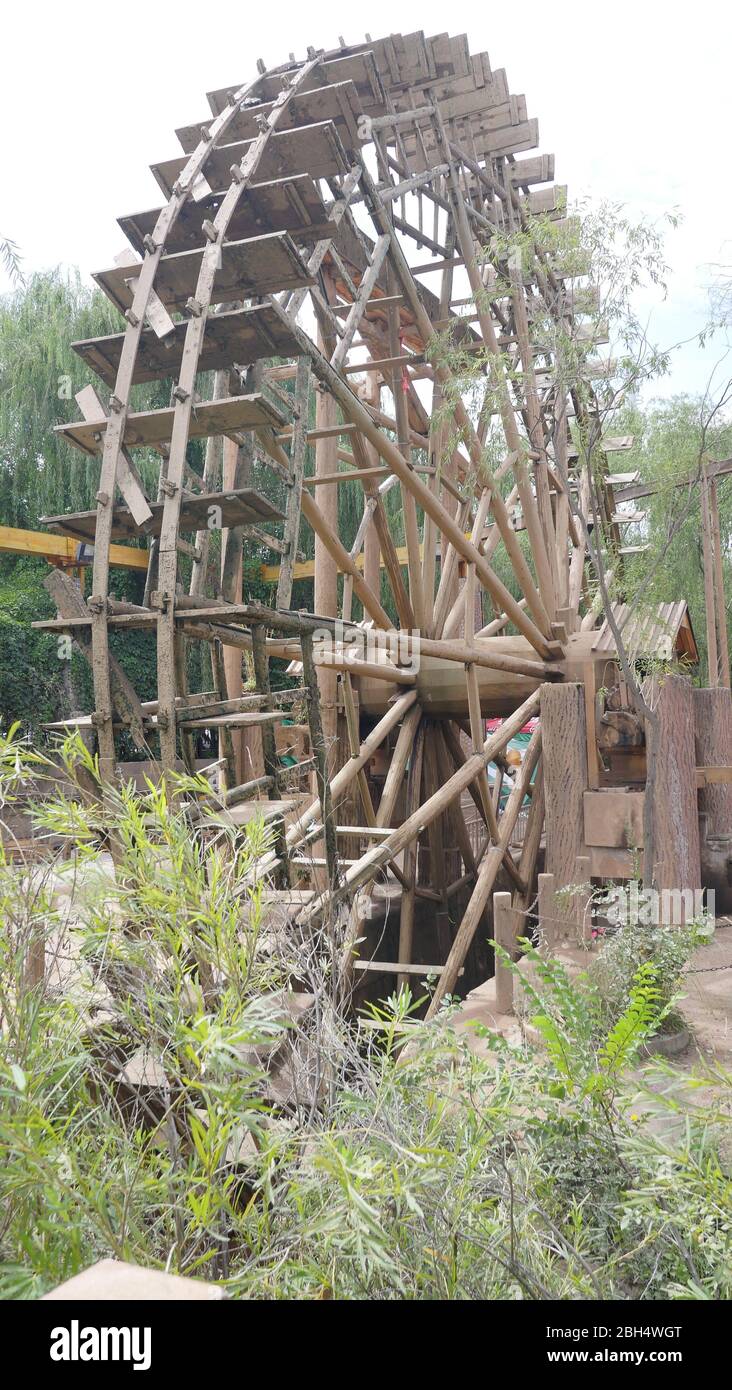 clean recycle energy from the wind mill famrs or water turbines Stock ...