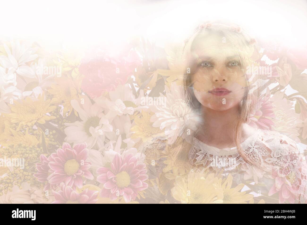 Women, double exposure hi-res stock photography and images - Alamy